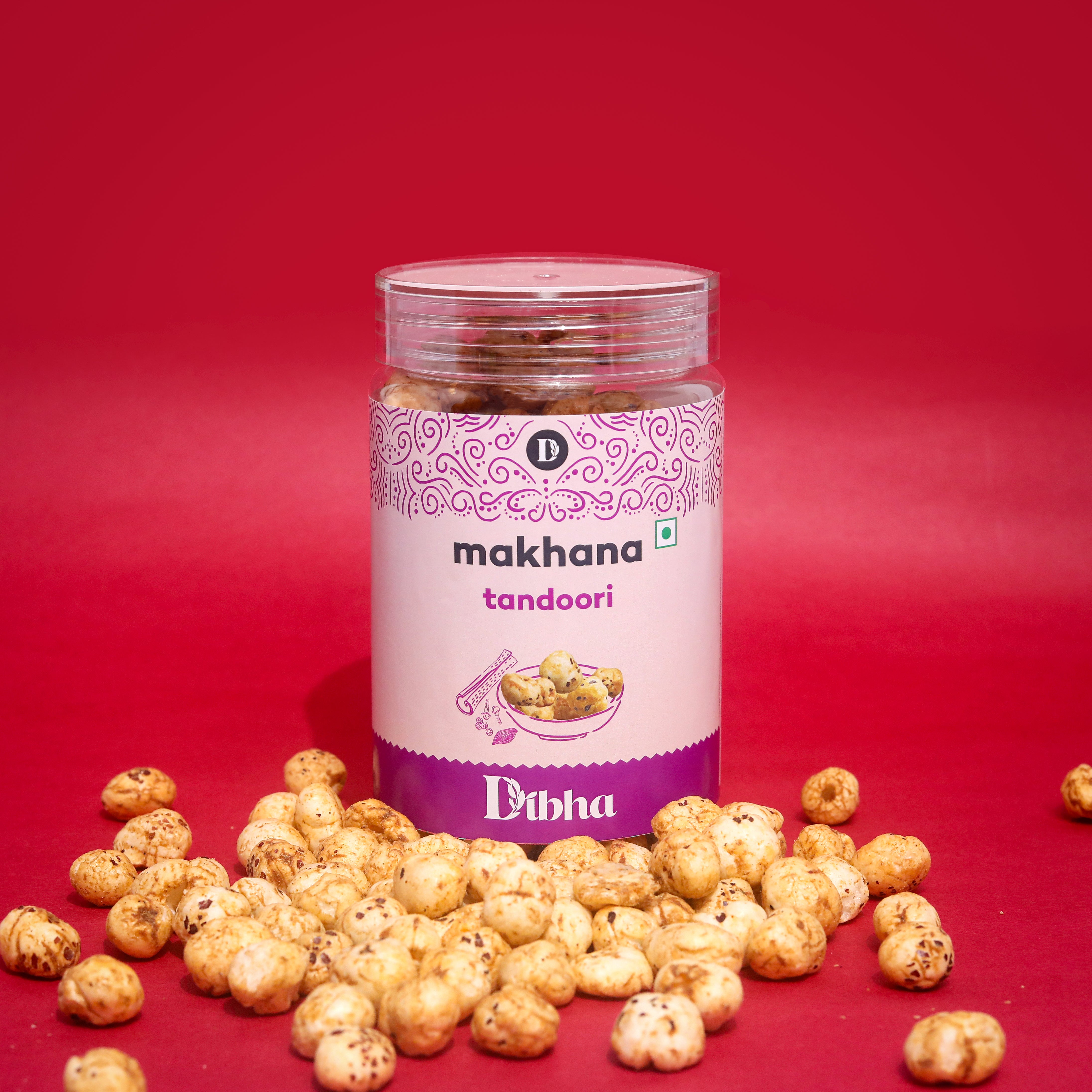 DIBHA - HONEST SNACKING Tandoori Flavour Makhana, 55g – Ruchoks